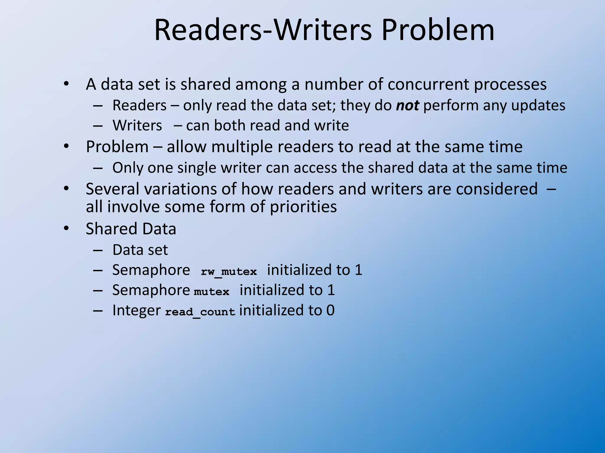 Operating System 25 Classical Problems Of Synchronization Ppt