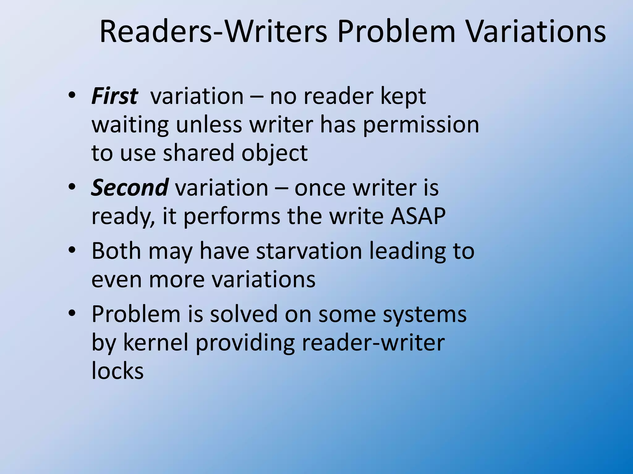 Operating System 25 Classical Problems Of Synchronization Ppt