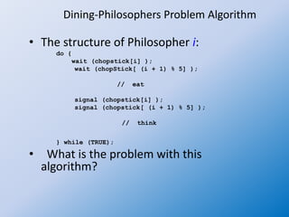 Operating system 25 classical problems of synchronization | PPTX