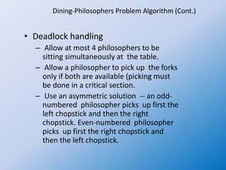 Operating system 25 classical problems of synchronization | PPTX