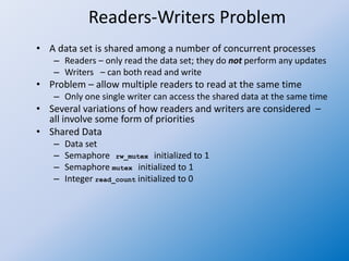 Operating system 25 classical problems of synchronization | PPTX