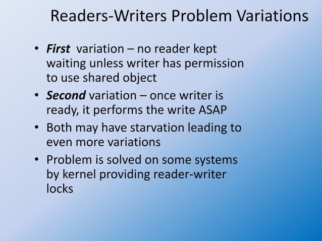 Operating System 25 Classical Problems Of Synchronization Ppt 9411