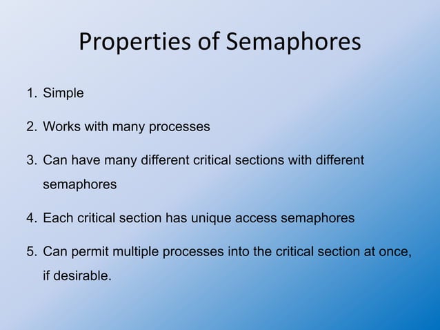 Operating System 27 Semaphores Pptx Operating Systems Computer