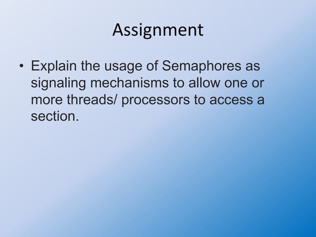 Operating System 27 Semaphores Pptx Operating Systems Computer