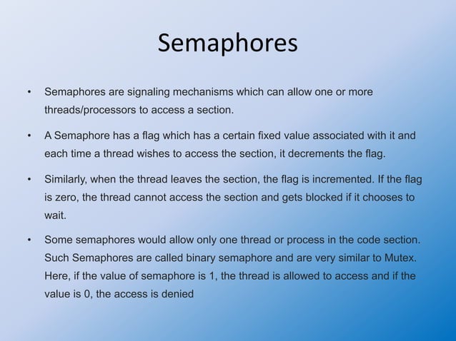 Operating system 27 semaphores | PPTX | Operating Systems | Computer Software and Applications