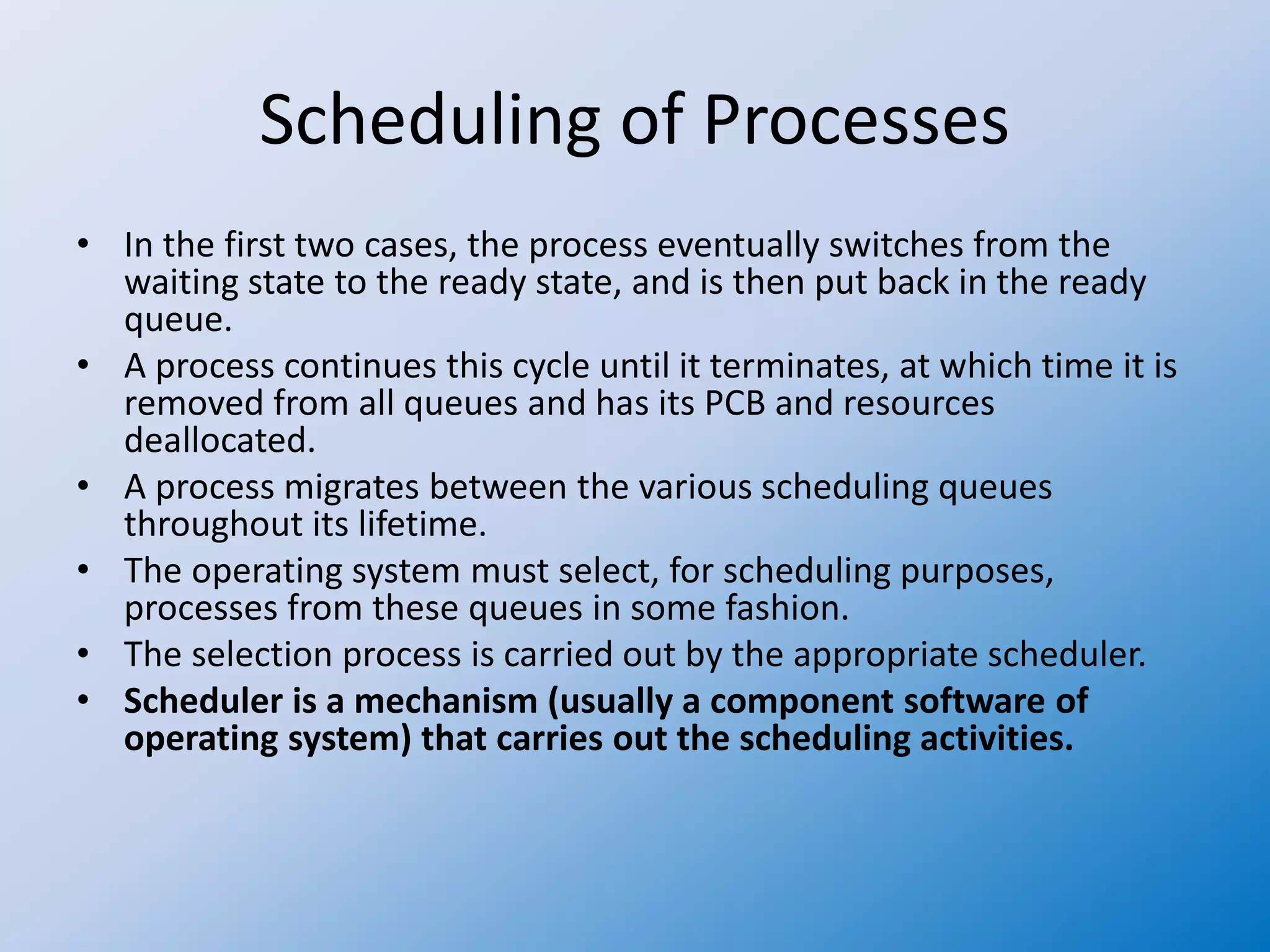 Operating system 28 fundamental of scheduling | PPT