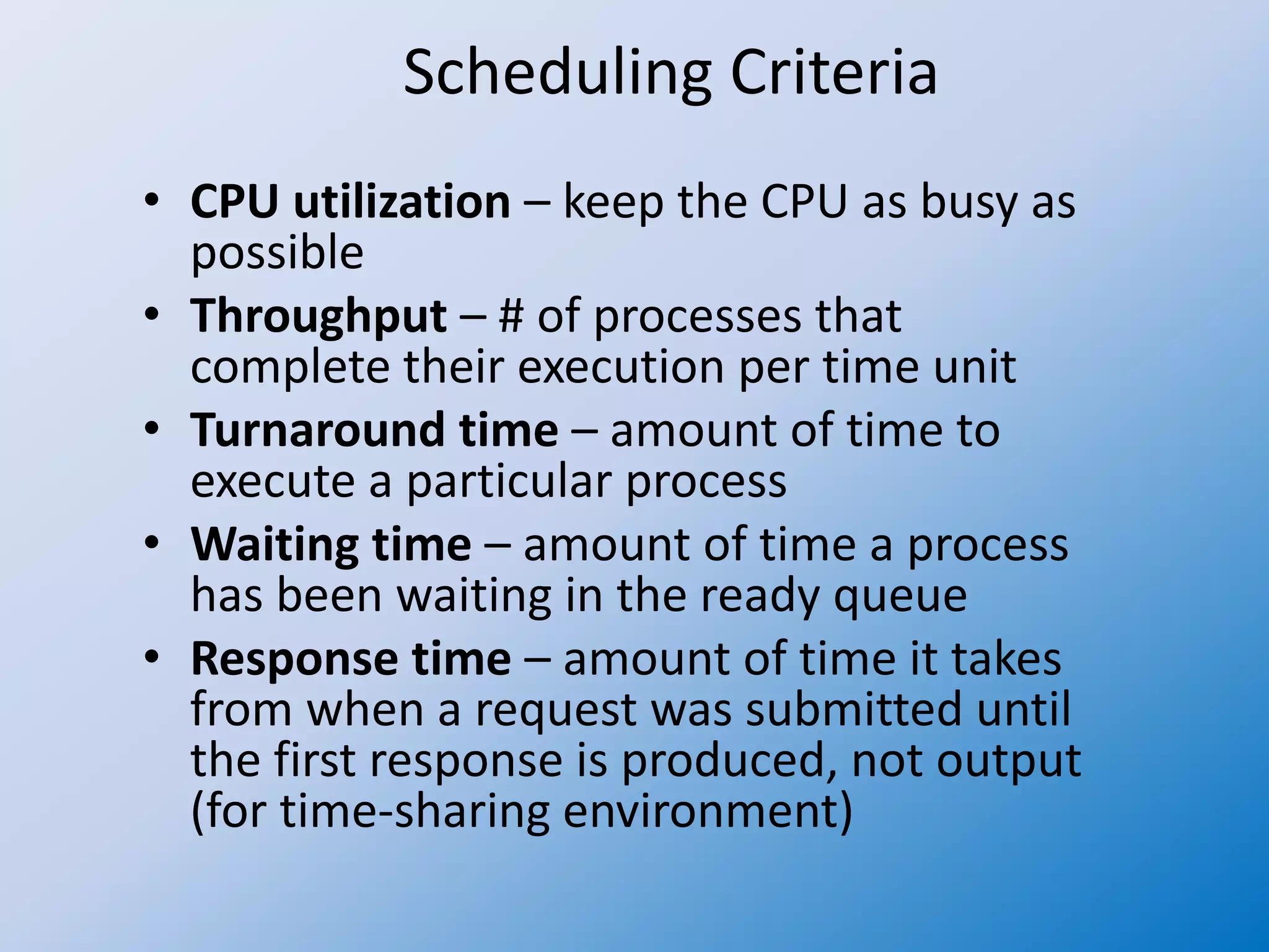 Operating system 28 fundamental of scheduling | PPT
