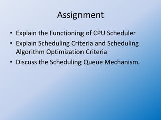 Operating system 28 fundamental of scheduling | PPT