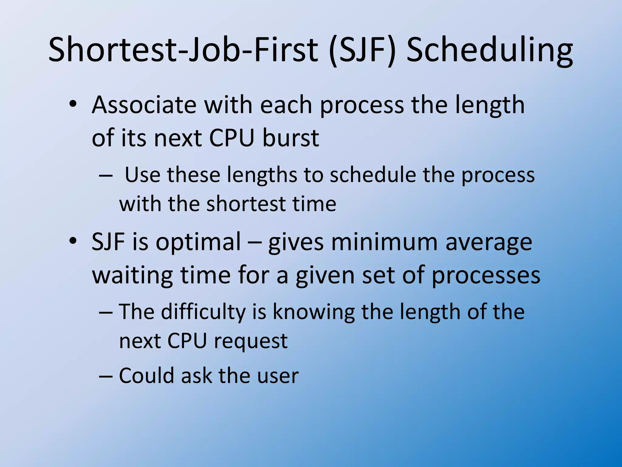 Operating system 29 non preemptive scheduling | PPTX | Operating Systems | Computer Software and ...