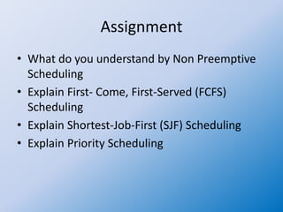 Operating system 29 non preemptive scheduling | PPTX | Operating ...