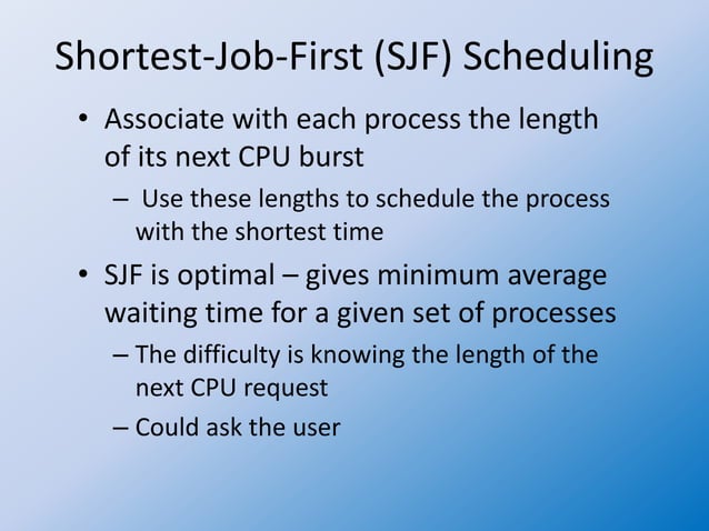Operating system 29 non preemptive scheduling | PPT