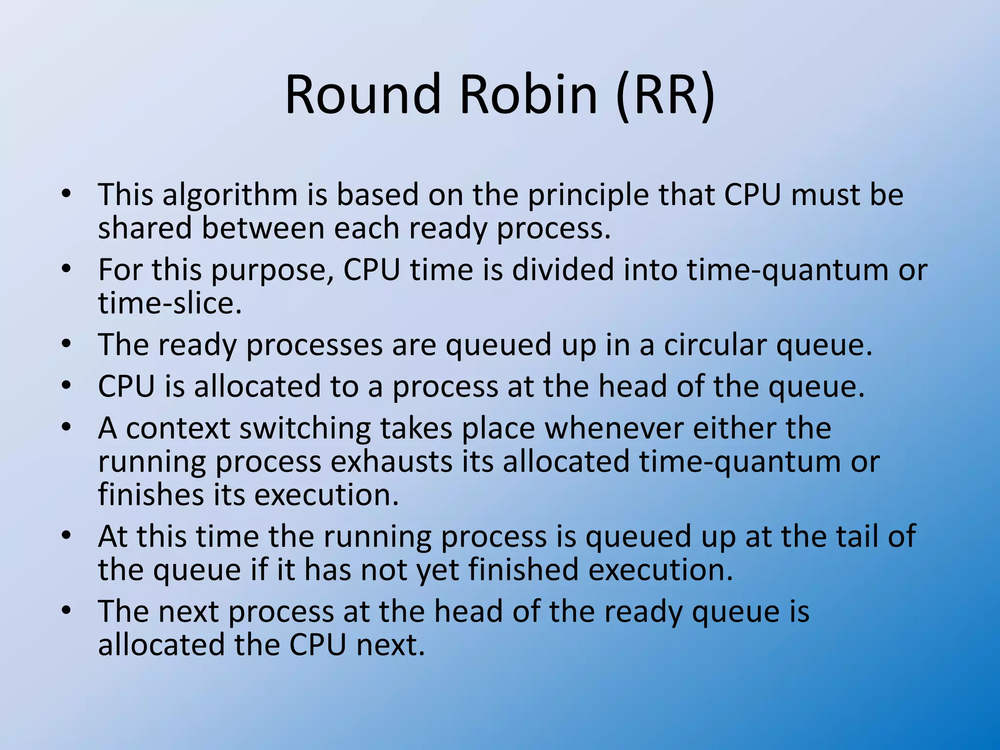 Operating System 30 Preemptive Scheduling Pptx Operating Systems