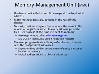 Operating system 32 logical versus physical address | PPTX