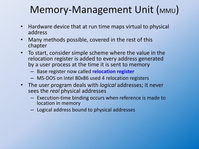 Operating system 32 logical versus physical address | PPTX | Operating ...