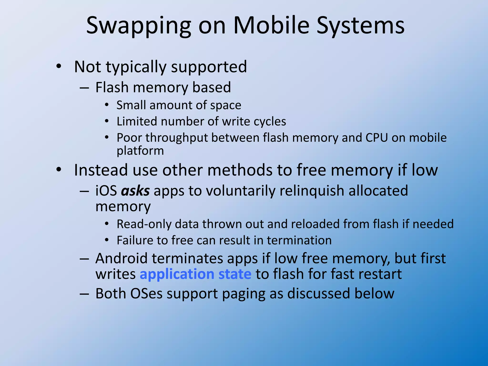 Operating system 33 swapping | PPTX