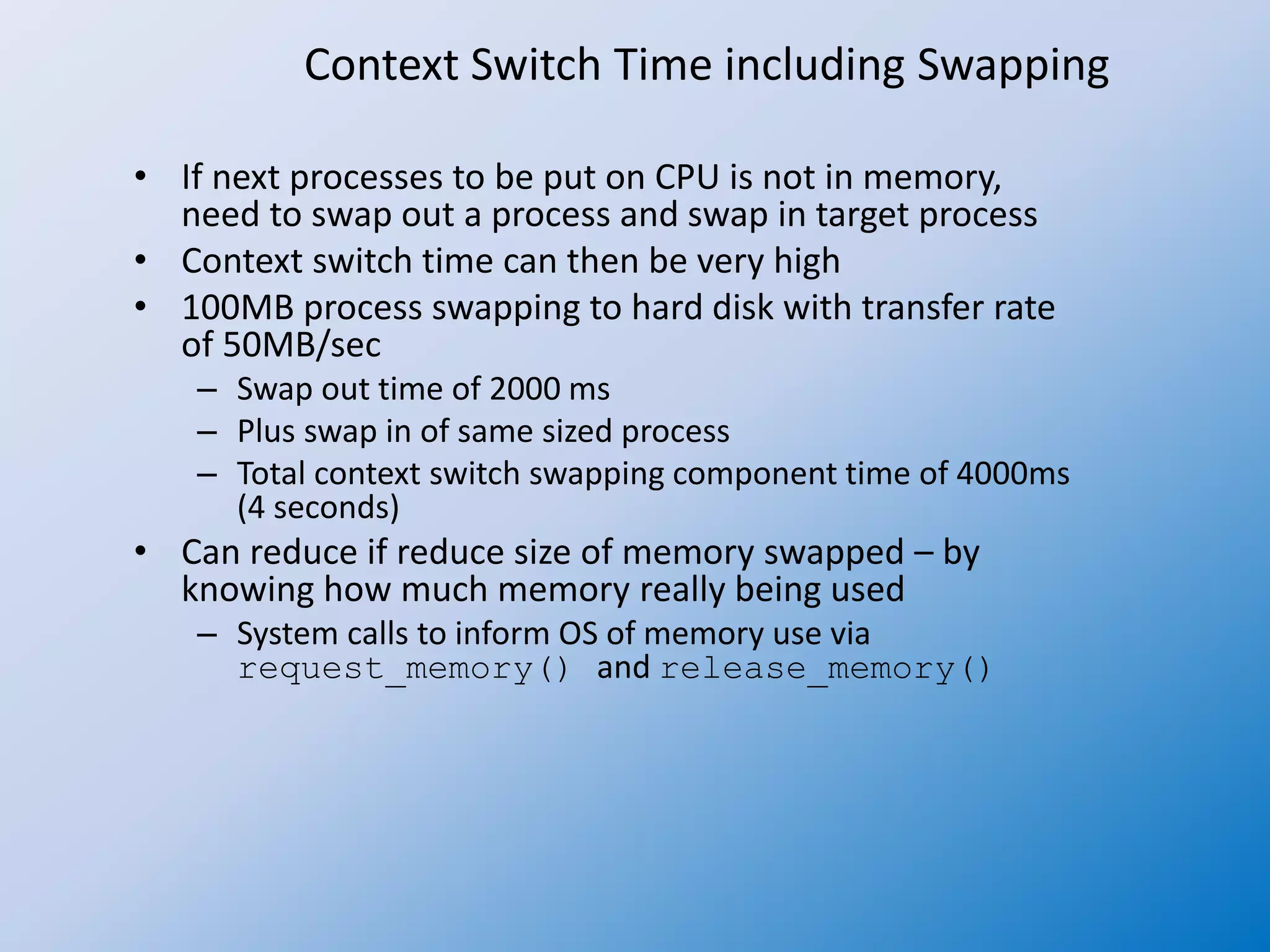 Operating system 33 swapping | PPTX