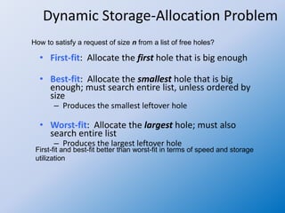 Operating system 34 contiguous allocation | PPTX
