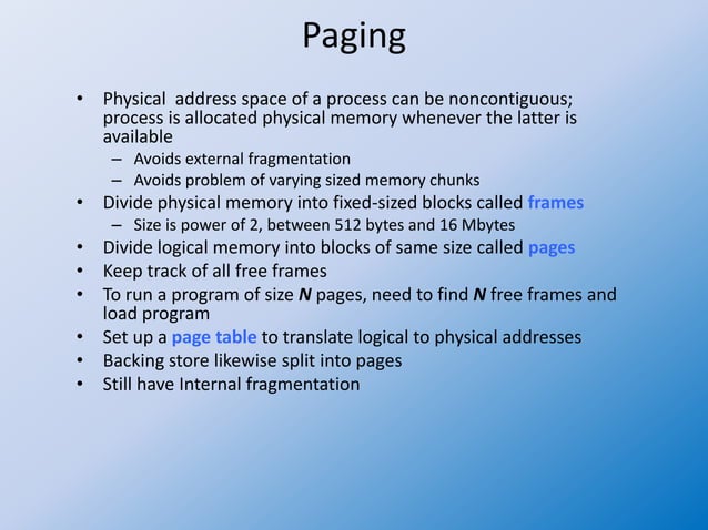 Operating system 35 paging | PPT