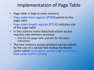 Operating system 35 paging | PPTX
