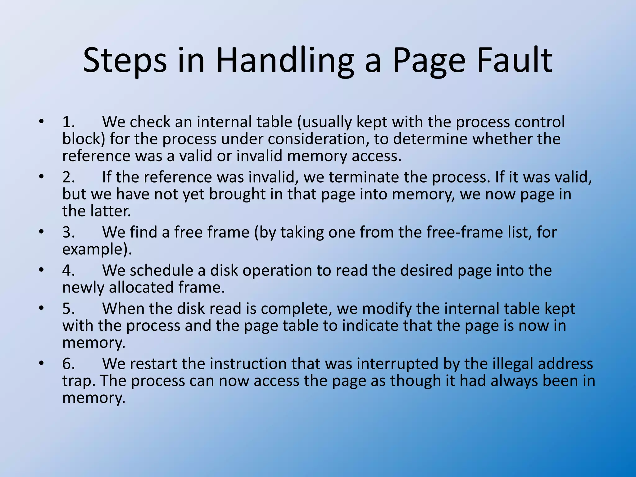 Operating system 37 demand paging | PPTX