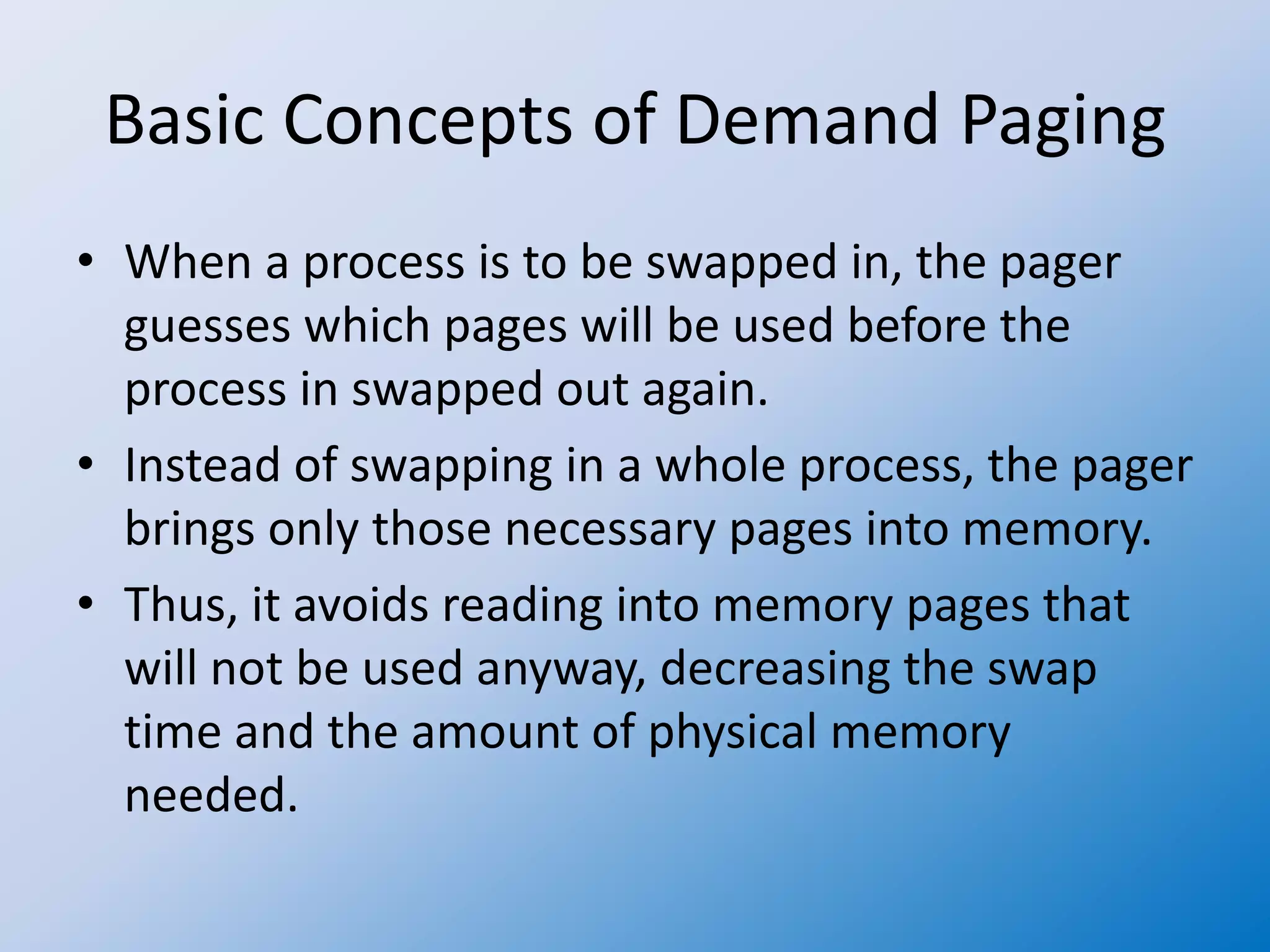 Operating system 37 demand paging | PPTX
