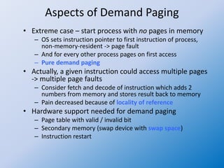 Operating system 37 demand paging | PPTX
