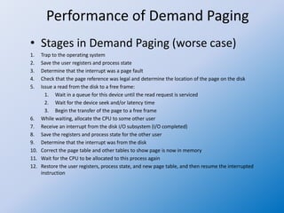 Operating system 37 demand paging | PPTX