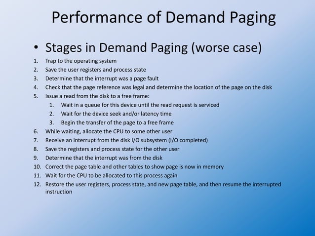 Operating system 37 demand paging | PPTX