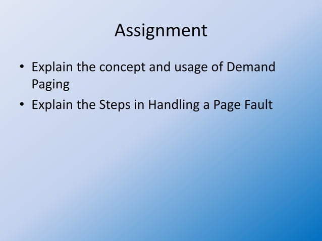 Operating system 37 demand paging | PPTX