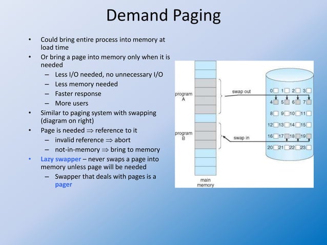 Operating system 37 demand paging | PPTX
