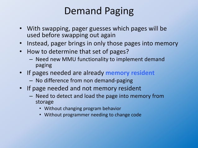 Operating system 37 demand paging | PPTX