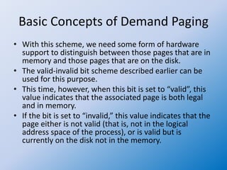 Operating system 37 demand paging | PPTX