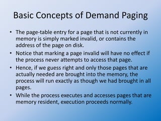 Operating system 37 demand paging | PPTX