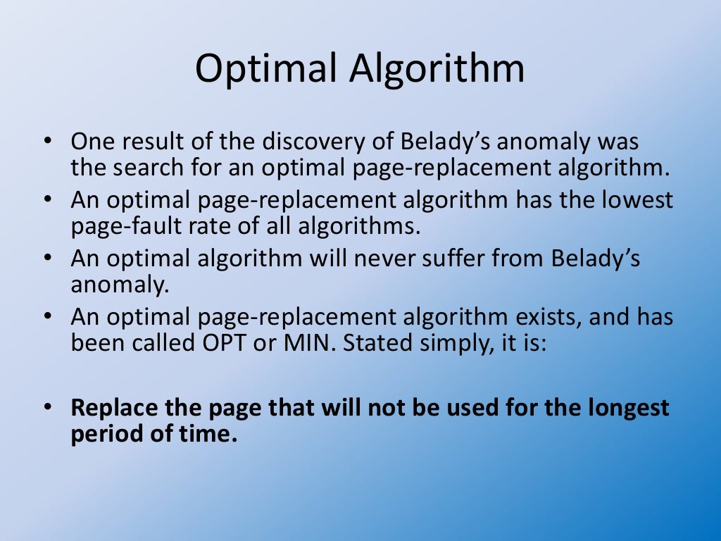 Operating system 39 first in first out algorithm