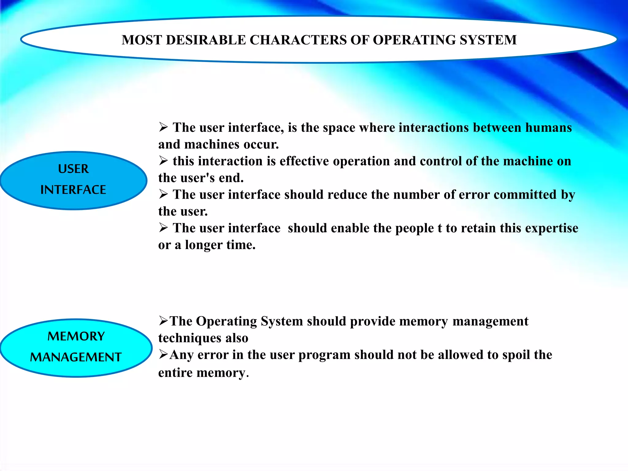 Most Desirable Characters of Operating System - R.D.Sivakumar | PPT