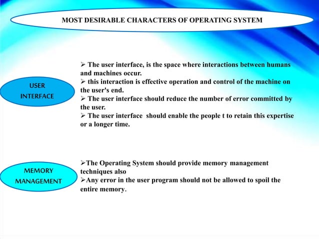 Most Desirable Characters of Operating System - R.D.Sivakumar | PPT