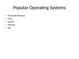 Operating_System computer science engineering | PPTX