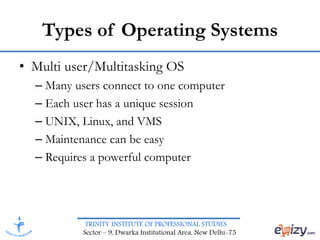 Introduction to Information Technology- Operating system | PPT