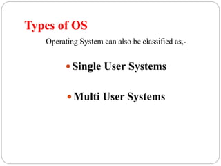 Operating system alif | PPTX | Operating Systems | Computer Software ...