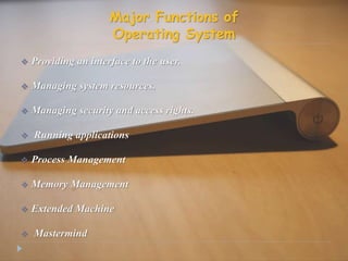 Operating system and its functions | PPTX