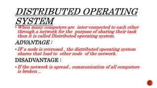 Operating System & Types | PPT