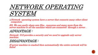 Operating System & Types | PPT