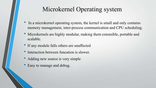 Operating system architecture | PPTX