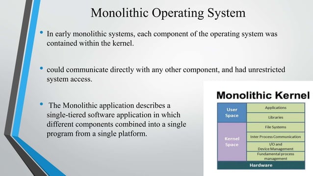 Operating System Architecture Pptx Operating Systems Computer Software And Applications