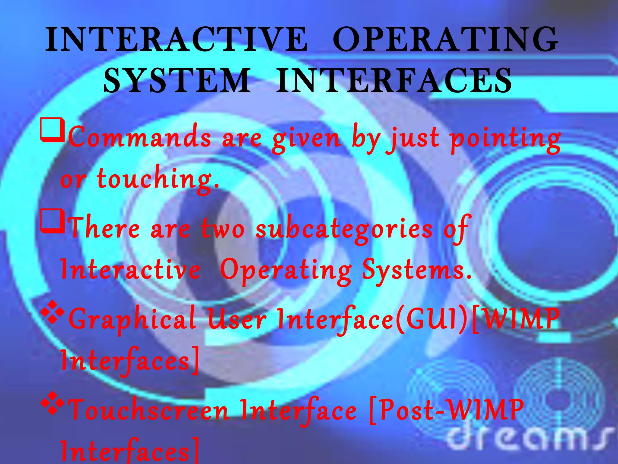 Types of Operating System | PPT