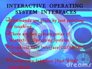 Types of Operating System | PPT