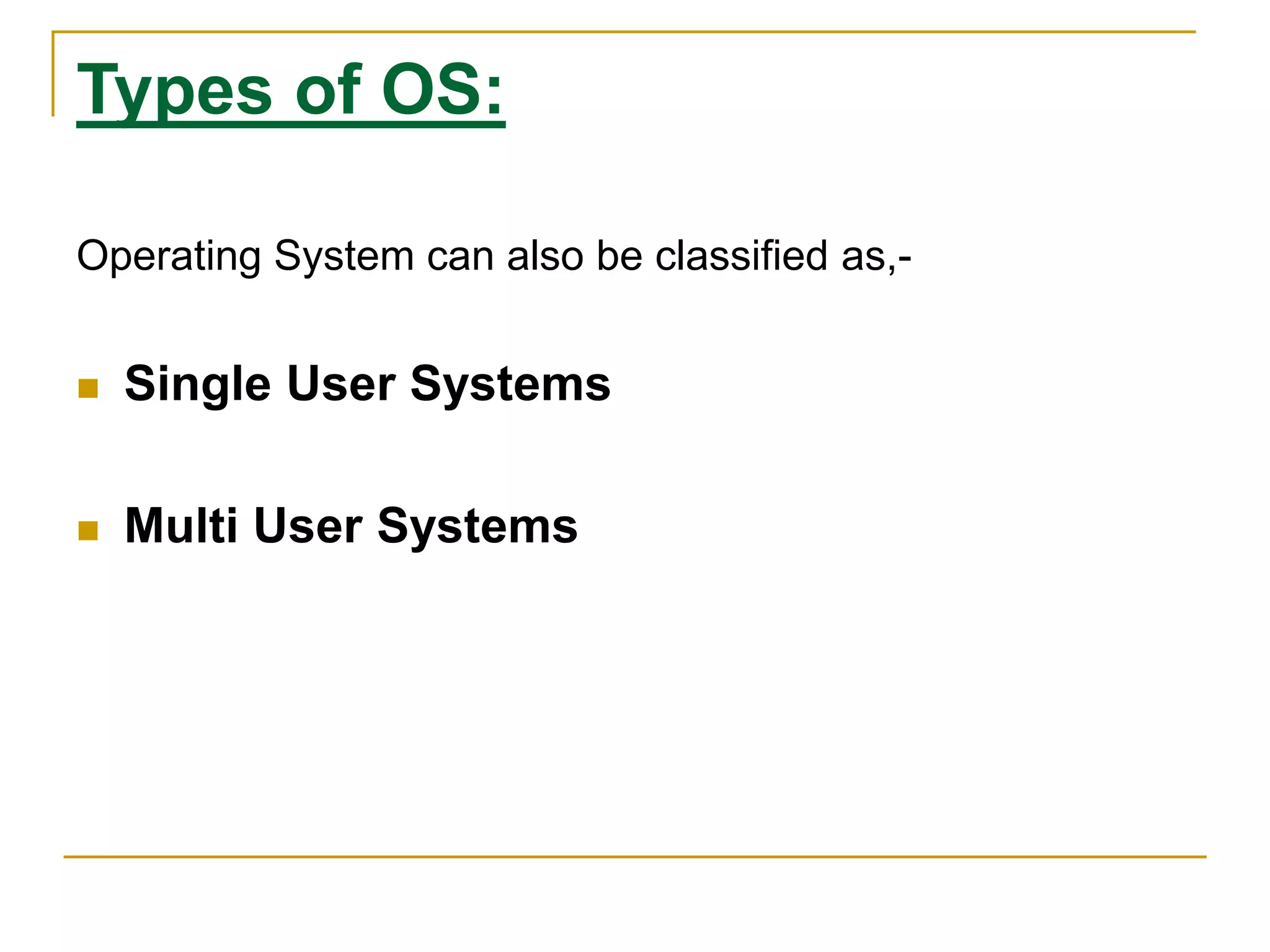 Operating system basic | PPT