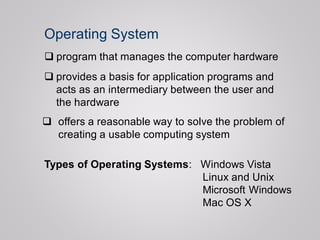 Operating System and Basic Networks | PPT