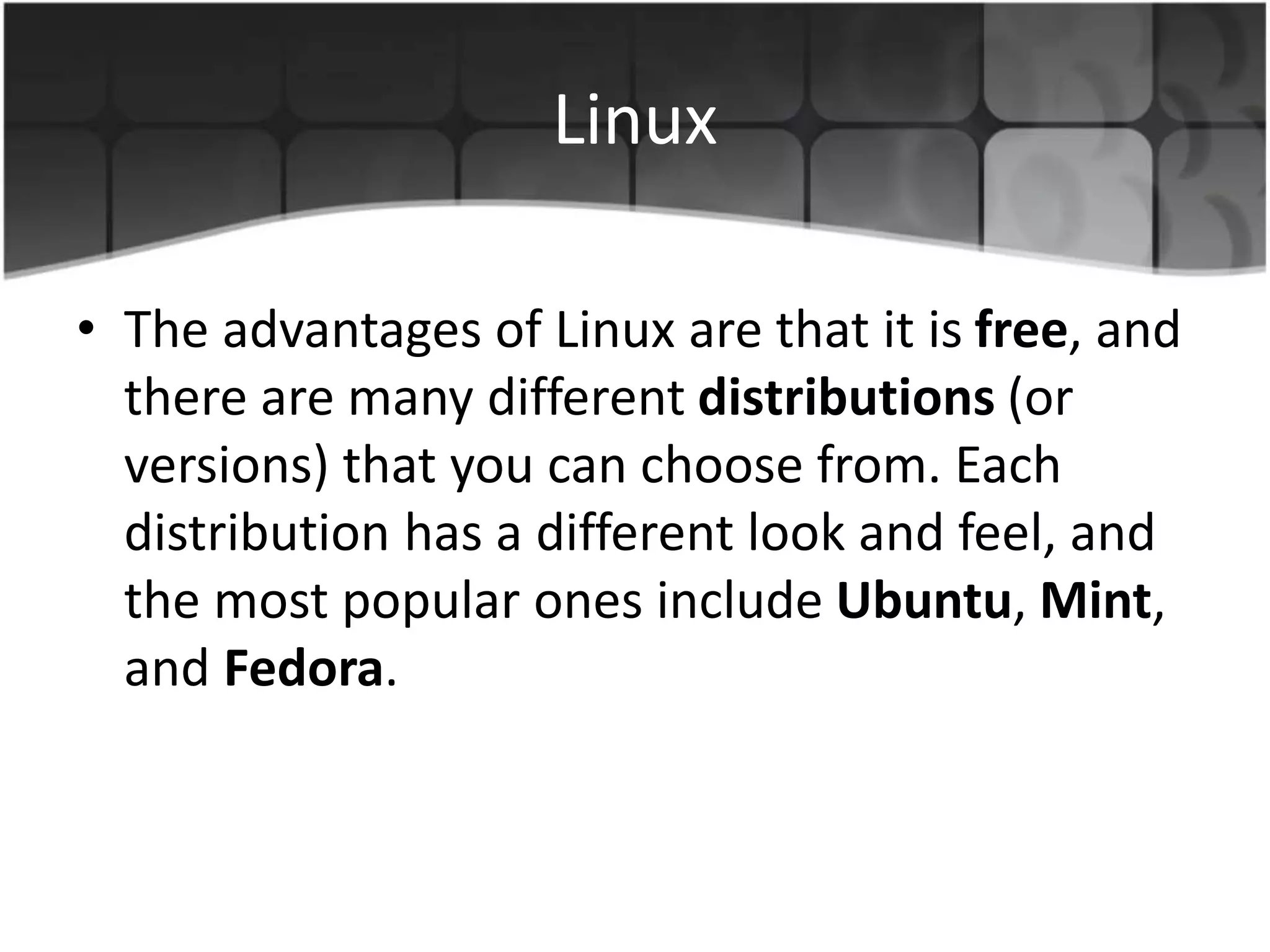Operating system basics | PPTX
