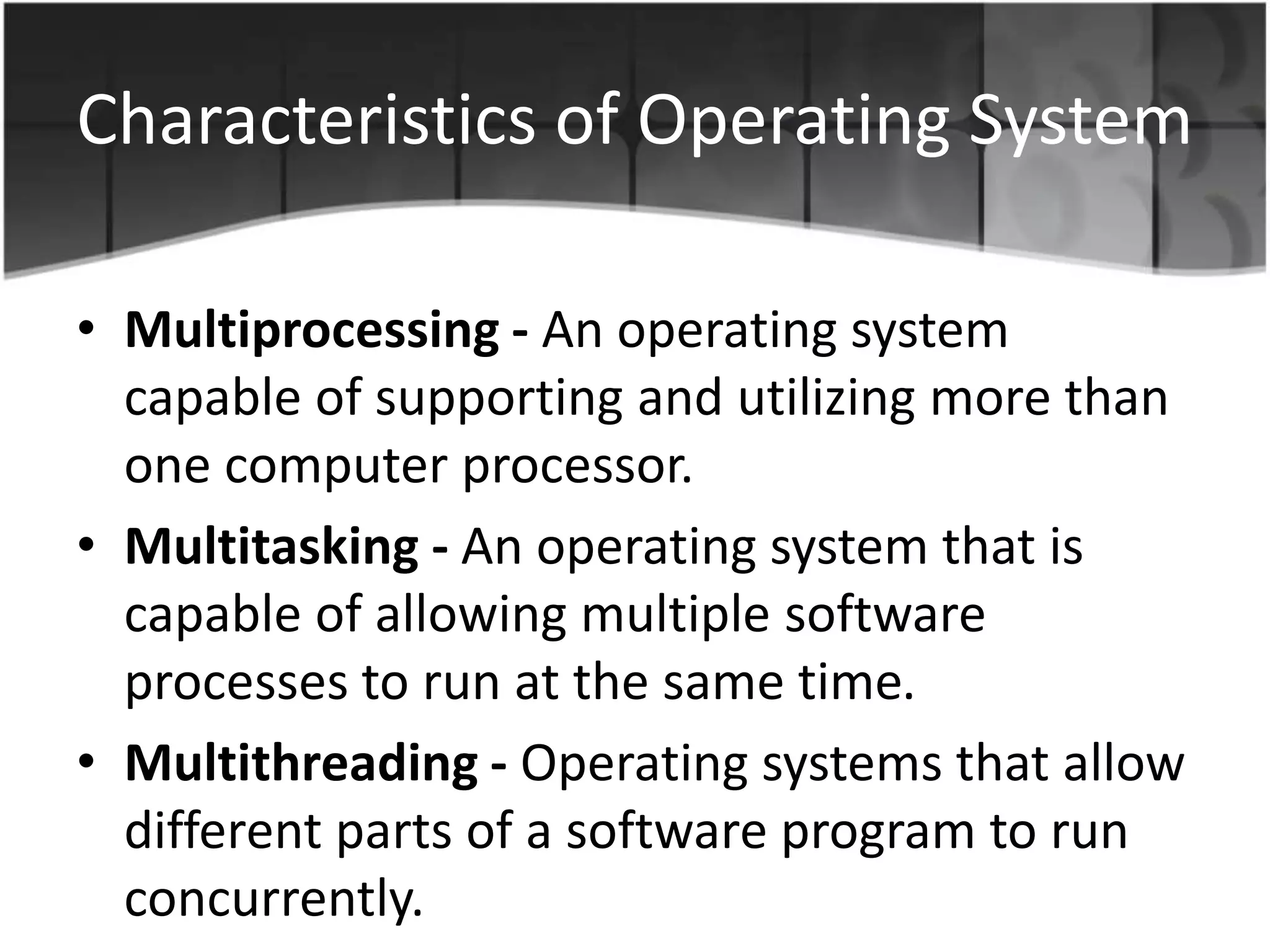 Operating system basics | PPTX
